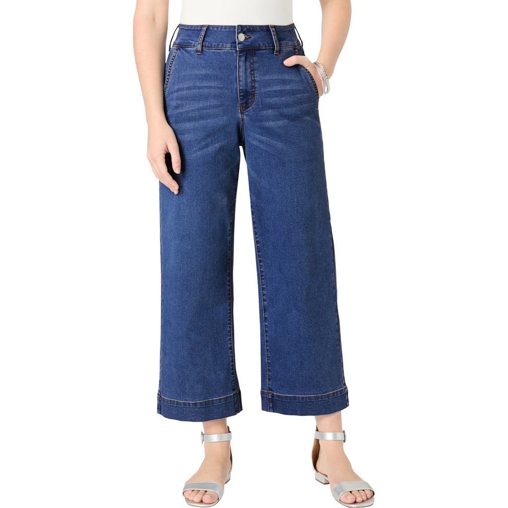 ROAMAN'S Roaman's Wide Leg Crop Jean